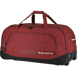 Weichgepäck-Trolley Travelite "KICK OFF, verschiedene Größen und Farben", Gr. B/H/T: 77cm x 41cm x 38cm 120 l, rot, Polyester, unifarben, Koffer, Reisetasche Reisegepäck Reisekoffer Trolley Freizeittasche