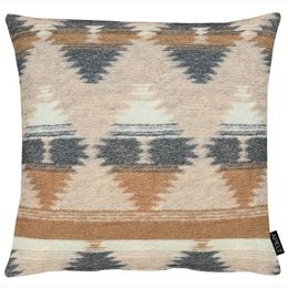 Dekokissen Apelt "Sierra", braun, B:48cm H:5cm L:48cm, Polyester, Dekokissen_Sitzkissen_Kissenhüllen