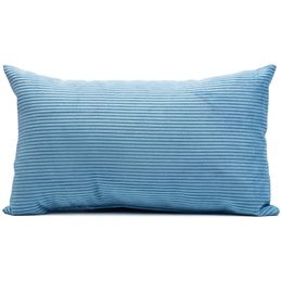 Gözze Dekokissen GÖZZE "Capri Cord", petrol, unifarben, B:30cm H:10cm L:50cm, Polyester, Dekokissen_Sitzkissen_Kissenhüllen