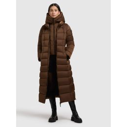 Steppmantel Khujo "GINSA", Damen, Gr. M, copper braun, Twill, 100% Polyester, unifarben, eingesetzt gerader Abschluss mit Reißverschluss, Mäntel