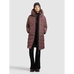 Steppmantel Khujo "VARE", Damen, Gr. L, orchid lila, 100% Polyester, unifarben, eingesetzt elastischer Bund mit Windstopper, Mäntel