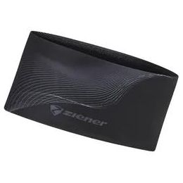 Stirnband Ziener "IMMRE-Z band unisex", Damen, schwarz (schwarz.line print), Materialmix, Mützen