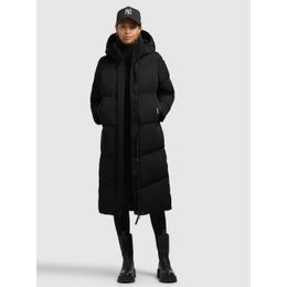 Steppmantel Khujo "LUGA2", Damen, Gr. L, schwarz, 88% Polyester, 12% Polyamid, unifarben, eingesetzt elastischer Bund mit Windstopper, Mäntel