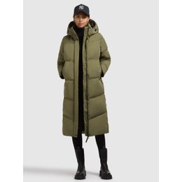Steppmantel Khujo "LUGA2", Damen, Gr. L, fern grün, 88% Polyester, 12% Polyamid, unifarben, eingesetzt elastischer Bund mit Windstopper, Mäntel