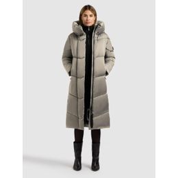 Steppmantel Khujo "MANELIA2", Damen, Gr. L, witcher grün, 100% Polyester, unifarben, eingesetzt elastischer Bund mit Windstopper, Mäntel