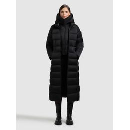 Steppmantel Khujo "GINSA", Damen, Gr. L, schwarz, Twill, 100% Polyester, unifarben, eingesetzt gerader Abschluss mit Reißverschluss, Mäntel