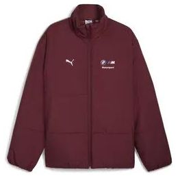 Trainingsjacke Puma "BMW M Motorsport Essentials Pufferjacke Herren", Herren, Gr. XS, ruby shimmer rot, Obermaterial: 100% Polyester; Futter: 100% Polyester; Taschenfutter: 100% Polyester; Füllung: 100% Polyester, Jacken