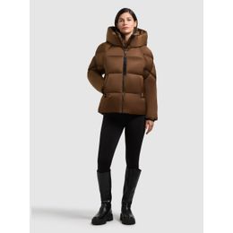 Steppjacke Khujo "ISETT2", Damen, Gr. L, copper braun, 100% Polyester, unifarben, Raglanärmel elastischer Bund mit Windstopper, Jacken