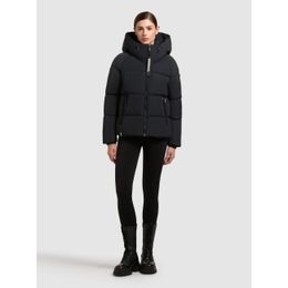 Steppjacke Khujo "ONO", Damen, Gr. L, port blau, 100% Polyester, unifarben, Raglanärmel elastischer Bund mit Windstopper, Jacken