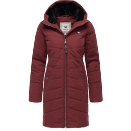 Wintermantel Ragwear "Noita YOUMODO", Damen, Gr. 4XL (48), weinrot, Obermaterial: 100% Polyester, Innenfutter: 100% Polyester, Wattierung: 100% Polyester, tailliert ca. Mitte Oberschenkel, Ärmel ohne Ärmelschlitz Rippbündchen, Mäntel, Winter Steppmantel mit Kapuze