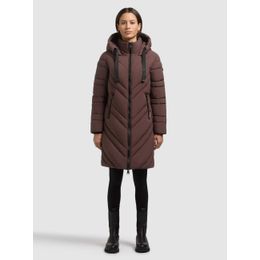 Steppmantel Khujo "TABY", Damen, Gr. L, orchid lila, 100% Polyester, unifarben, eingesetzt elastischer Bund mit Windstopper, Mäntel