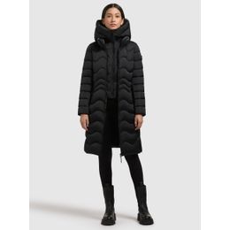Steppmantel Khujo "MIRA", Damen, Gr. L, obrage grau, Twill, 100% Polyester, unifarben, eingesetzt gerader Abschluss mit Reißverschluss, Mäntel