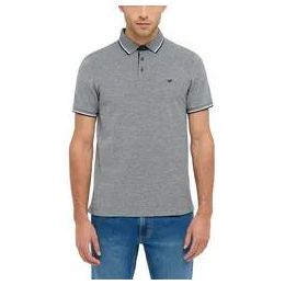Kurzarmshirt Mustang "Herren Style Palco", Herren, Gr. XL, blau (navy), Piqué, 100% Baumwolle, Shirts