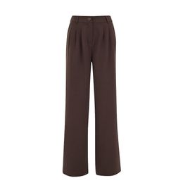 WE Fashion Pleat-Front Pants female Brown size 40