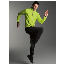 Sweater TRIGEMA "TRIGEMA Atmungsaktiver Sport- und Freizeitanzug", Herren, Gr. L, gelb (lemon), 92% Polyester, 8% Elastan, Sweatshirts