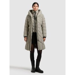 Steppmantel Khujo "LAIO", Damen, Gr. L, witcher grün, 100% Polyester, unifarben, eingesetzt Rippstrickbündchen mit Windstopper, Mäntel