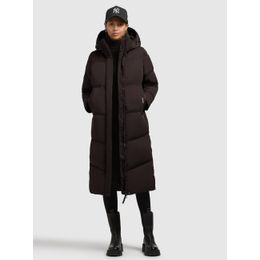 Steppmantel Khujo "LUGA2", Damen, Gr. XL, moody plum, 88% Polyester, 12% Polyamid, unifarben, eingesetzt elastischer Bund mit Windstopper, Mäntel