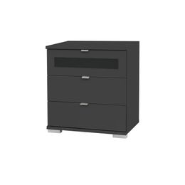 Nachtschrank Box Plus - schwarz - 52 cm - 58 cm - cm 38,0 - Sconto