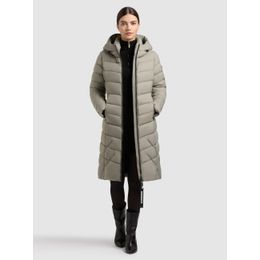 Steppmantel Khujo "ODANA4", Damen, Gr. L, witcher grün, 100% Nylon, unifarben, eingesetzt elastischer Bund mit Windstopper, Mäntel