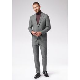 Hosenanzug Roy Robson "Slim Fit", Herren, Gr. 46, grau, 98% Schurwolle, 2% Elasthan, Anzüge