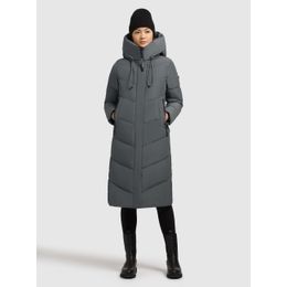 Steppmantel Khujo "TRUDIE", Damen, Gr. M, foam grün, 100% Polyester, unifarben, eingesetzt elastischer Bund mit Windstopper, Mäntel