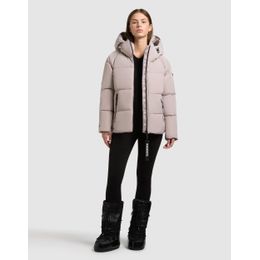 Steppjacke Khujo "ONO", Damen, Gr. L, dusty beige, 100% Polyester, unifarben, Raglanärmel elastischer Bund mit Windstopper, Jacken