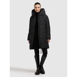 Steppmantel Khujo "HEATHER", Damen, Gr. XL, schwarz, 100% Polyester, unifarben, eingesetzt elastischer Bund mit Windstopper, Mäntel