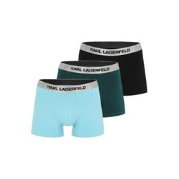 K by KARL LAGERFELD Karl Lagerfeld Boxershorts Herren Größe S türkis / silbergrau / smaragd / schwarz