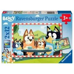 Puzzle Ravensburger "Bluey, Familienzeit", bunt, Puzzles, KinderB:26cm H:18cm, Made in Europe, B:26cm H:18cm