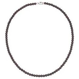 Silberkette Smart Jewel "mit Edelsteinen oder Perlen, Silber 925", rot, Halsketten, Damen, 45cm, Silber 925 (Sterlingsilber), Silberkette