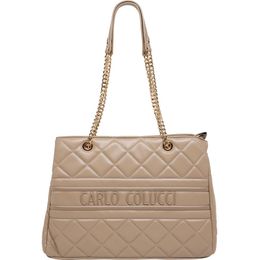 Carlo Colucci Shopper 'Falzin' Damen Gr&ouml;&szlig;e One Size chamois