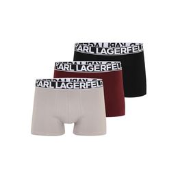 K by KARL LAGERFELD Karl Lagerfeld Boxershorts Herren Größe M hellgrau / dunkelrot / schwarz
