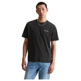 Marc O'Polo T-Shirt MARC O'POLO DENIM "mit großem Foto-Rückenprint", Herren, Gr. S, schwarz, Obermaterial: 100% Baumwolle, unifarben, relaxed fit, Rundhals, Shirts