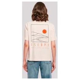 T-Shirt F4NT4STIC "Escape Discover the World Landscape", Damen, Gr. 3XL, rosa (pink), Obermaterial: 100% Baumwolle, oversize, Rundhals, ohne Bündchen, Shirts, Discover the World