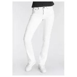 Bootcut-Jeans Arizona "Ultra Soft", Damen, Gr. 34, N-Gr, weiß, Denim/Jeans, Obermaterial: 65% Baumwolle, 33% Polyester, 2% Elasthan, Basic, bootcut fit lang, Jeans, elastische Passform, ausgestellte Beinform, hohe Leibhöhe, Topseller