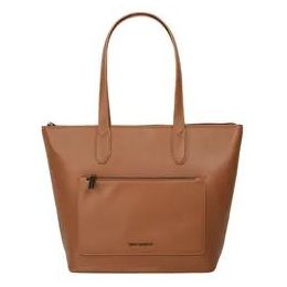 Shopper Betty Barclay, Damen, Gr. B/H/T: 42cm x 30cm x 13cm onesize, braun (cognac), Kunstfaser, leicht gl&auml;nzend, unifarben, Taschen Shopper