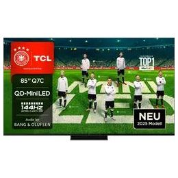 TCL Mini-LED-Fernseher "85Q7CX2", Energieeffizienz: D (A-G), schwarz, 85, Fernseher, Audio von Bang & Olufsen, Präzises Dimming, Smart TV, Apple TV, 4K HDR