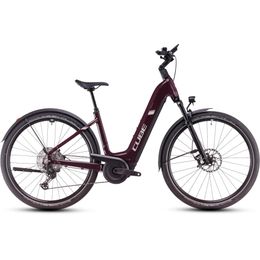 Cube Nuride Hybrid SLX Allroad | Gr. 62 cm | Aluminium E-Citybike Violett