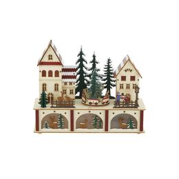 Höffner LED Holzstadt holzfarben Holzwerkstoff,Kunststoff Maße (cm): B: 27 H: 22 » Höffner