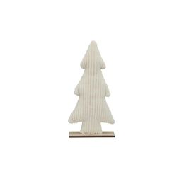 HOME STORY Stofftannenbaum weiß Polyester,Massivholz Maße (cm): B: 5 H: 32,5 » Höffner