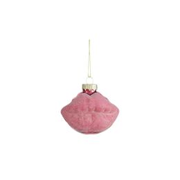 HOME STORY Weihnachtsbaumschmuck Kussmund rosa/pink Glas,Aluminium Maße (cm): B: 8 H: 7 T: 4.0 » Höffner