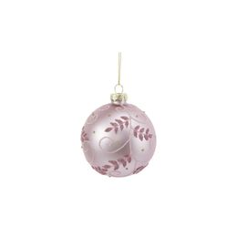 HOME STORY Weihnachtsbaumkugel ¦ rosa/pink ¦ Glas,Aluminium Ø: 8 » Höffner