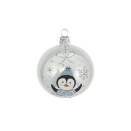 Höffner Weihnachtsbaumkugel weiß Glas,Aluminium Ø: 7 » Höffner