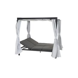 siena GARDEN Loungebett Waikiki grau Maße (cm): B: 150 H: 200 » Höffner
