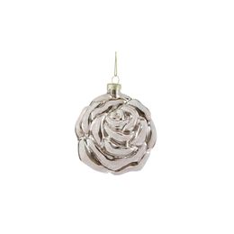 HOME STORY Weihnachtsbaumschmuck Rose ¦ rosa/pink ¦ Glas,Aluminium ¦ Maße (cm): B: 9,5 H: 10 T: 4.5 » Höffner