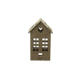HOME STORY LED Dekohaus grün Filz Maße (cm): B: 24 H: 40 T: 16.0 » Höffner