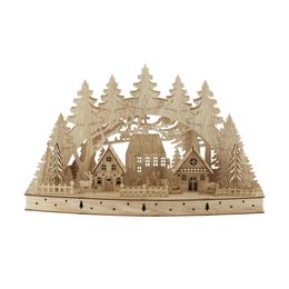 Höffner LED Holzlandschaft holzfarben Holzwerkstoff,Kunststoff Maße (cm): B: 44 H: 26,5 » Höffner