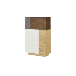 Voglauer Highboard Vmontanara holzfarben Maße (cm): B: 96 H: 154 T: 42.0 » Höffner