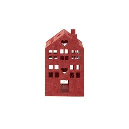 HOME STORY LED Dekohaus rot Filz Maße (cm): B: 12,5 H: 20,5 T: 10.0 » Höffner