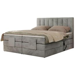 H&ouml;ffner Motor Boxspringbett mit Bettkasten Comforto &brvbar; grau &brvbar; Ma&szlig;e (cm): B: 148 H: 124 &raquo; H&ouml;ffner